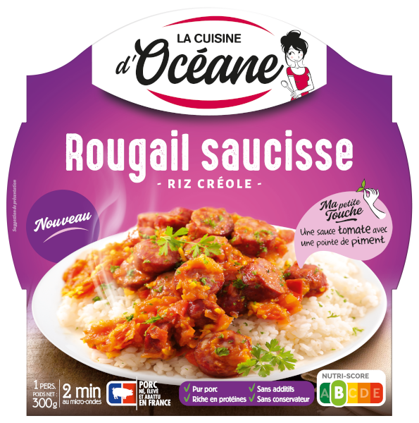 Rougail saucisse - Riz créole - La Cuisine d'Océane